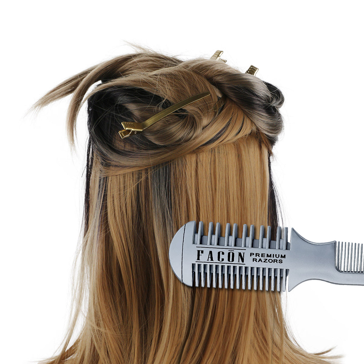 Facón Razor Comb for Hair Cutting - Professional Hair Cutting Comb Kit ...